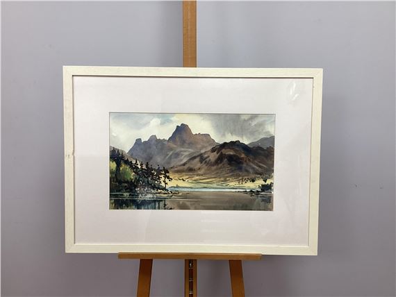 Fred Stott | Mountainous Loch Scene | MutualArt