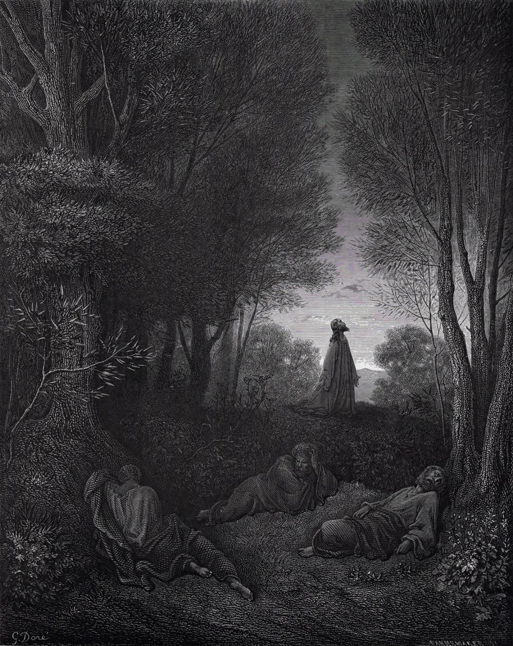 Gustave Doré | Jesus Praying in the Garden (1880) | MutualArt