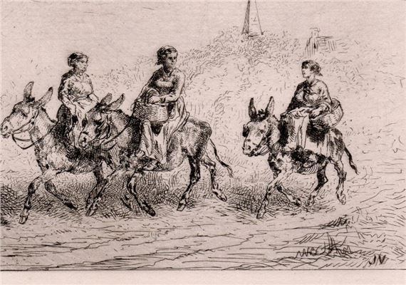 Jules Jacques Veyrassat | Asses (1872) | MutualArt