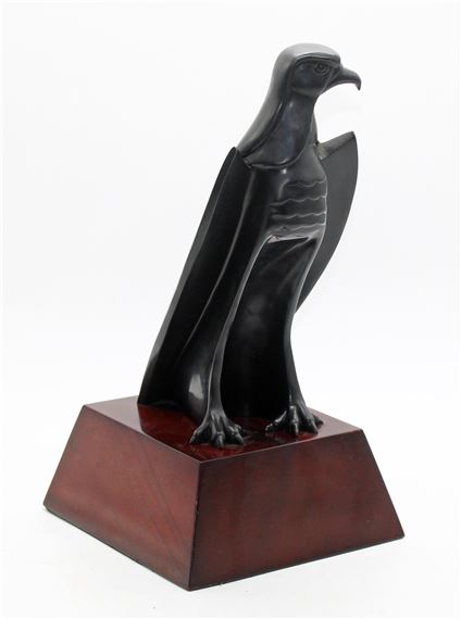 Jean Doyle | Patinated bronze sculpture of an eagle (1970) | MutualArt