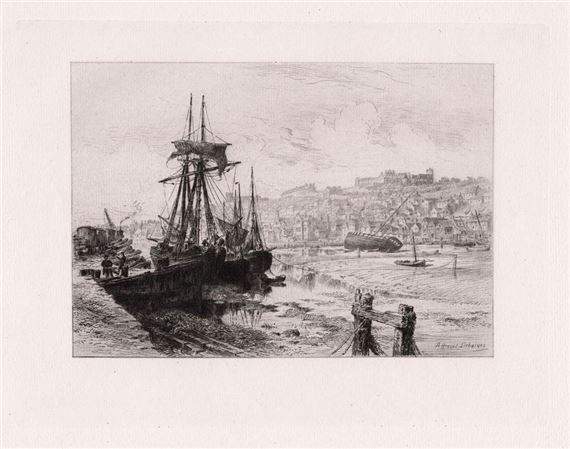Alfred-Louis Brunet-Debaines | Whitby Abbey (1882) | MutualArt