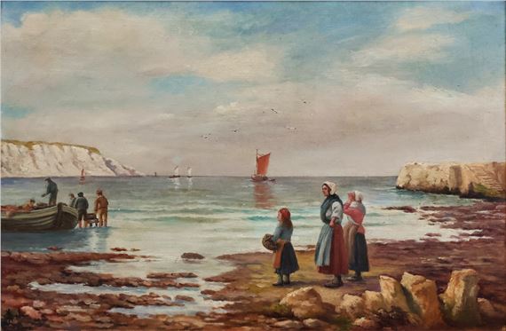 John Henry Boel | Waiting for the Boat | MutualArt