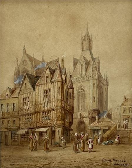 Henry Thomas Schafer | Animated view of Normandy | MutualArt