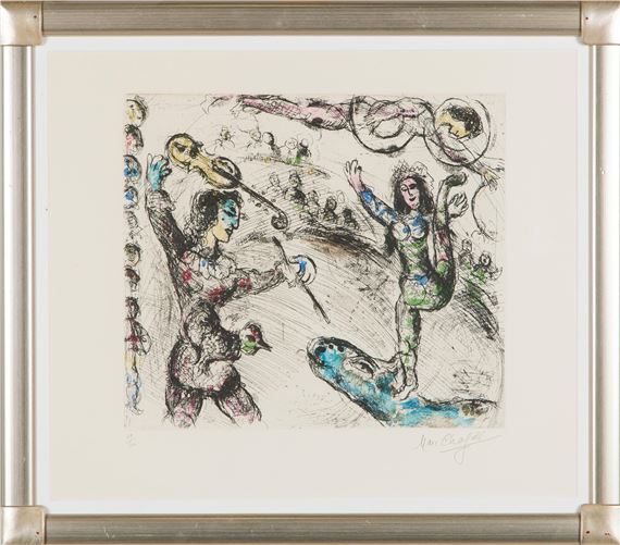 Marc Chagall | Acrobate et Violiniste | MutualArt