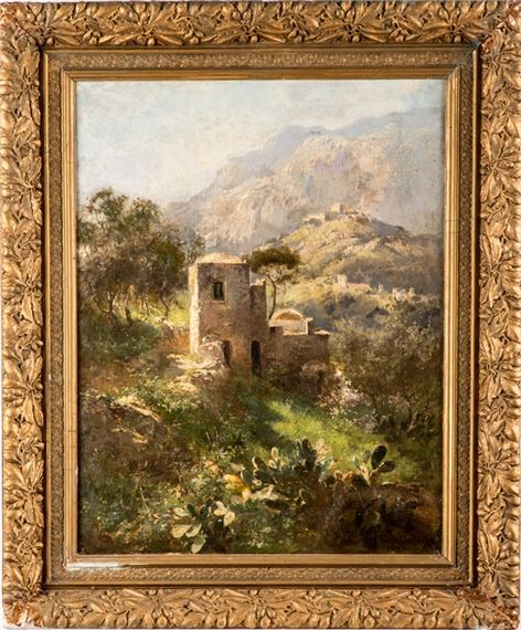 Marie Oesterley | Burganlage im Gebirge | MutualArt