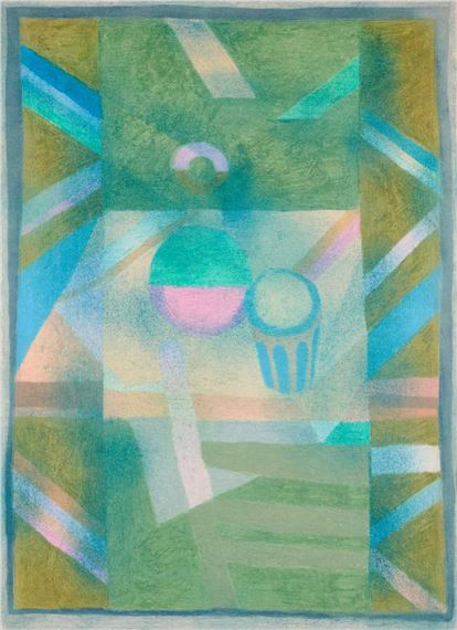 Bernard Myers | SPHERE AND WATER GLASS (1973) | MutualArt