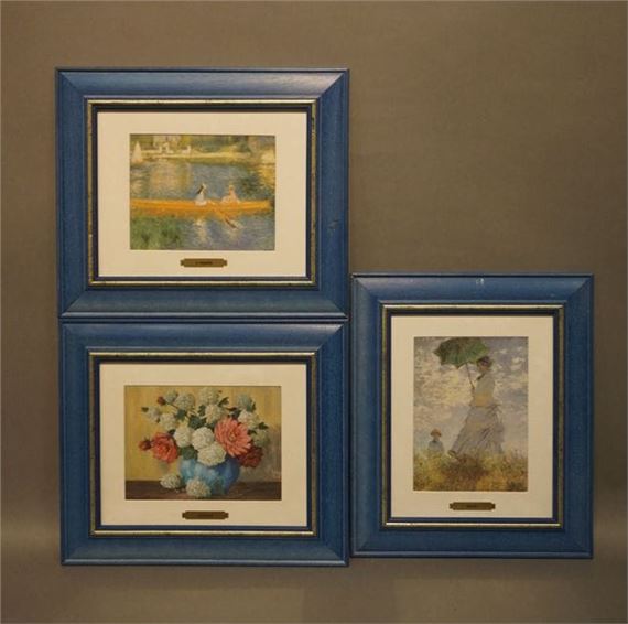 Claude Monet | Three framed reproductions | MutualArt