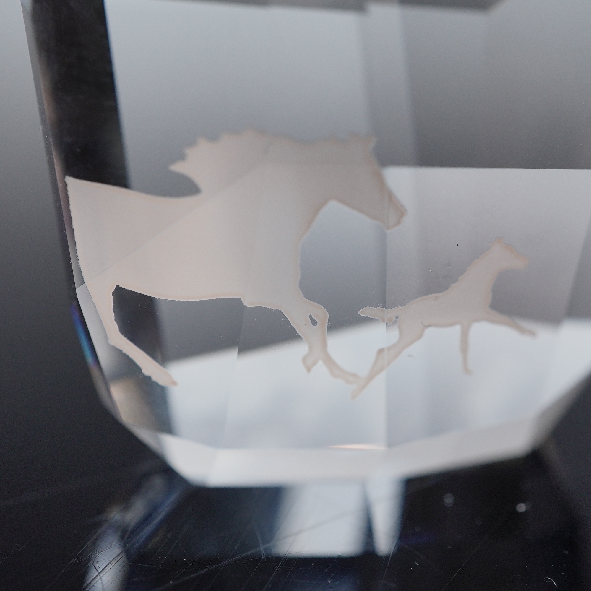 Anton Hirzinger | Swarovski SCS Renewal Crystal Paperweight, Horses ...