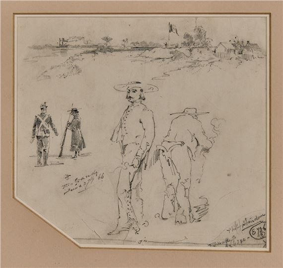 Theodore Russell Davis | General Philip Sheridan on the Rio Grand (1866 ...