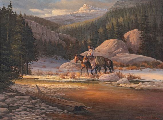 George Kovach | Native American on Horseback | MutualArt