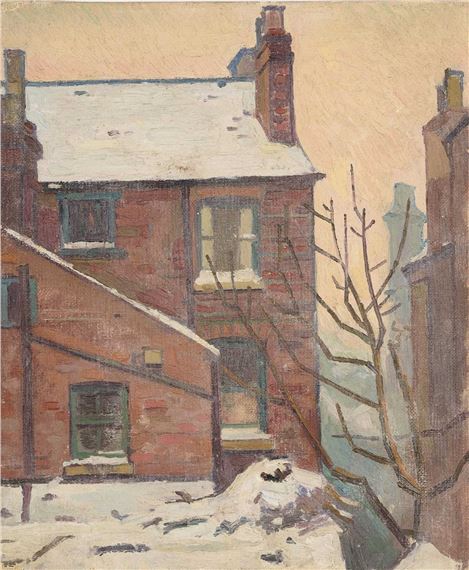 David Frederick Bates | THE BACK OF THE TERRACE, WINTER (Circa 1950 ...
