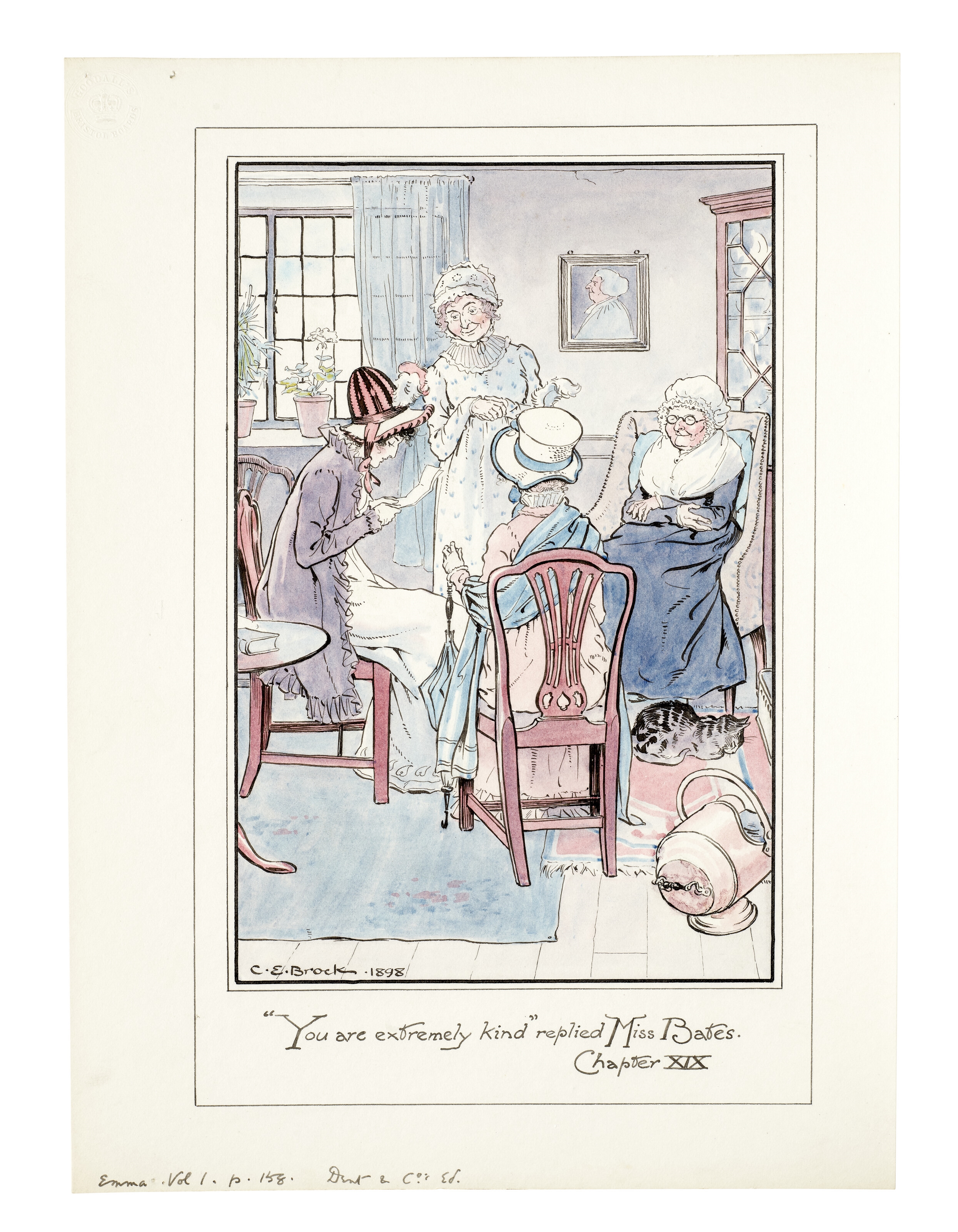 Charles Edmund Brock | Original illustrations for Jane Austen's Novels ...