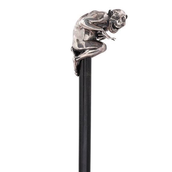 Julius Rappoport | A RUSSIAN 84 STANDARD SILVER GOBLIN CANE (1896 ...