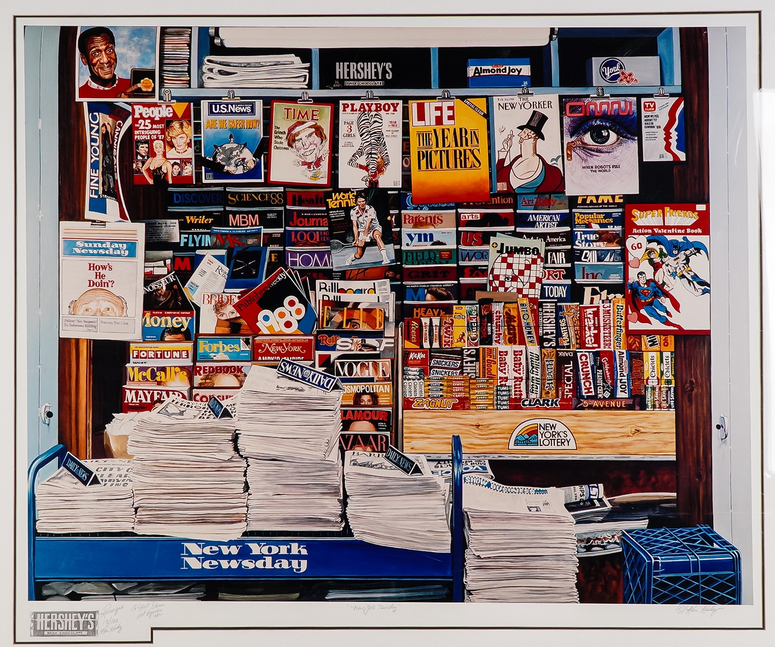 Ken Keeley | Ken Keeley's vibrant serigraph New York Newsday captures ...