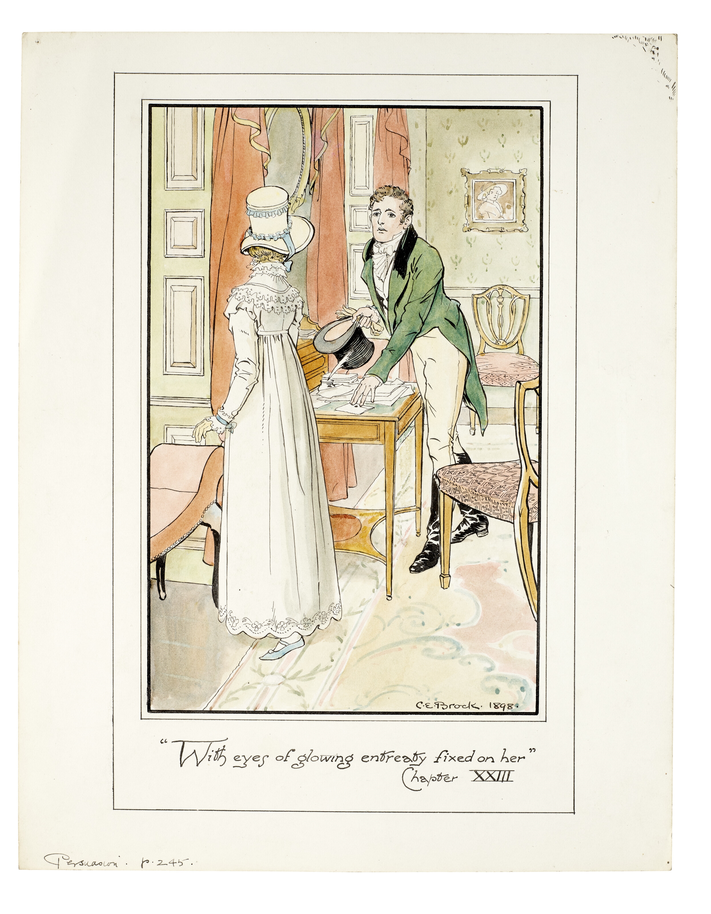 Charles Edmund Brock | Original illustrations for Jane Austen's Novels ...