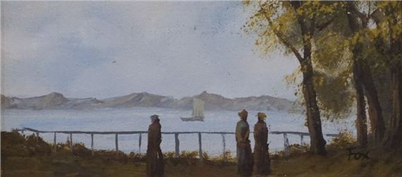 Keith Fox | Promenade au bord du lac | MutualArt