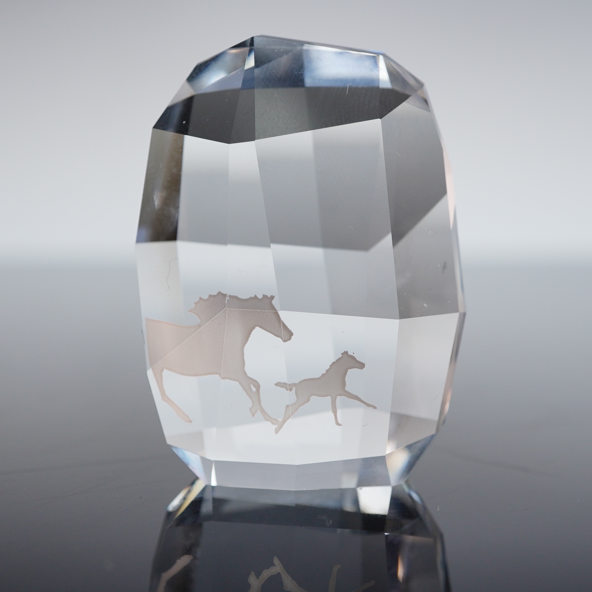 Anton Hirzinger | Swarovski SCS Renewal Crystal Paperweight, Horses ...