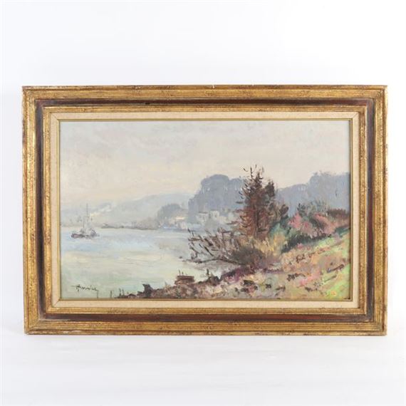 Albert Malet | LA SEINE, PRÈS DE DUCLAIR (1905 - 1986) | MutualArt