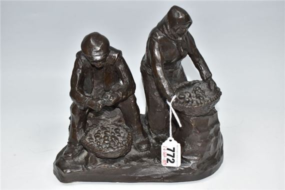 James MacIntyre | Cutting Seed Potatoes (1975) | MutualArt