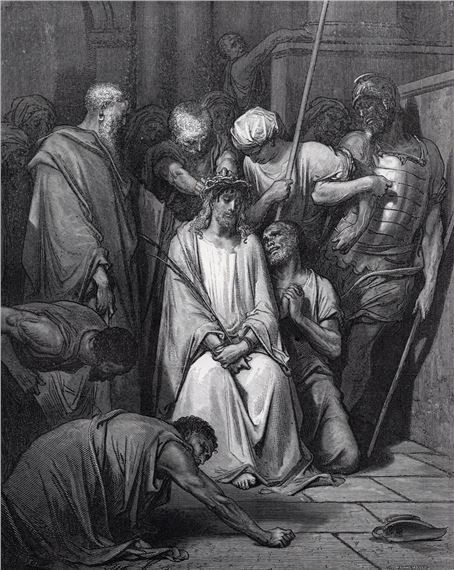 Gustave Doré | The Soldiers Mock Jesus (1880) | MutualArt