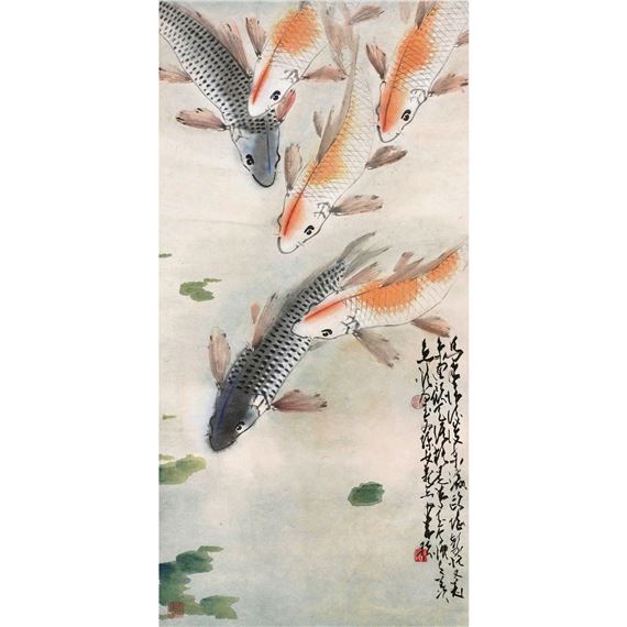 Zhao Shao'ang | KINGFISHER IN THE LOTUS POND (1936) | MutualArt