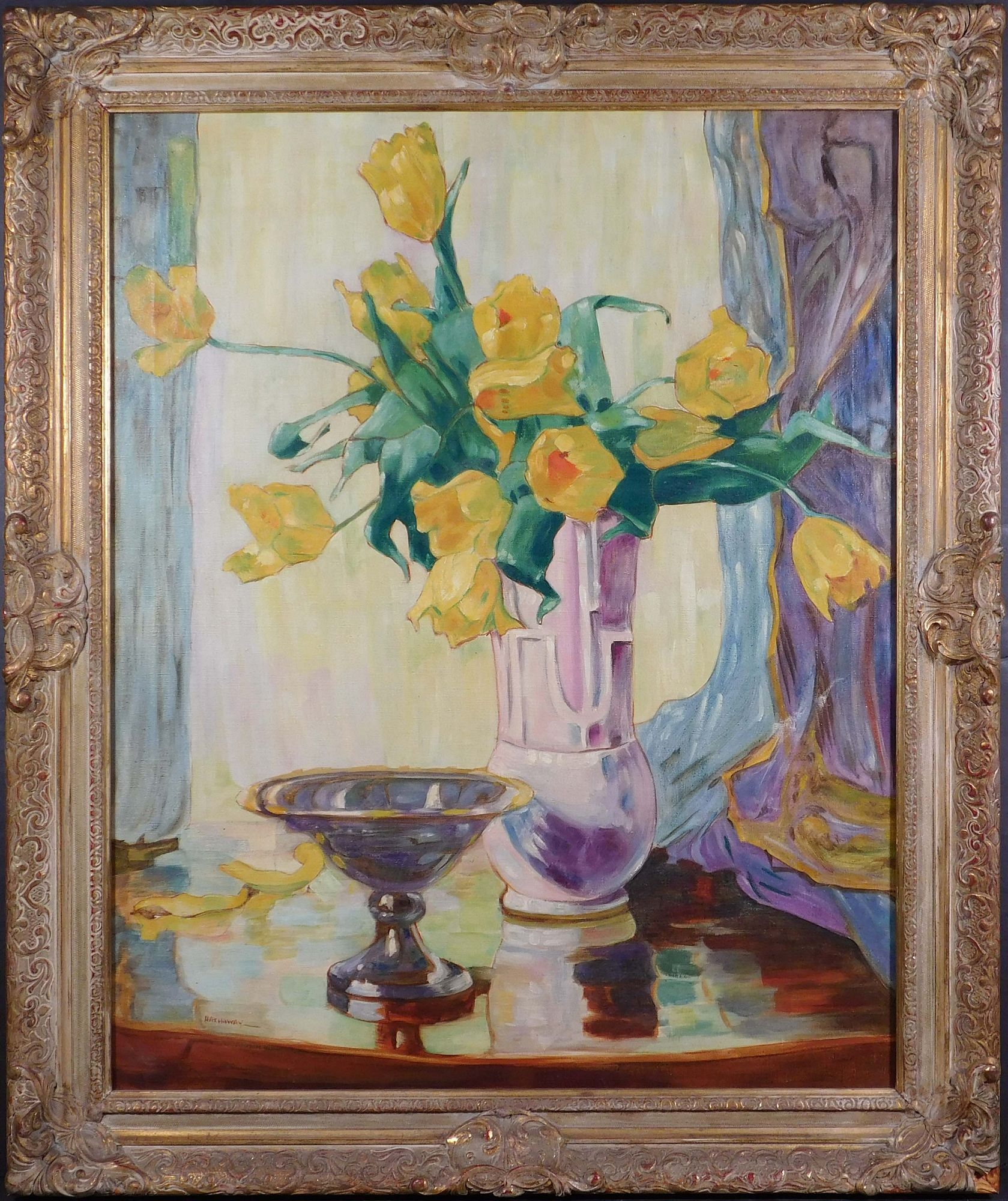 Anna Gasteiger | Hathaway: Yellow Tulips in Vase | MutualArt