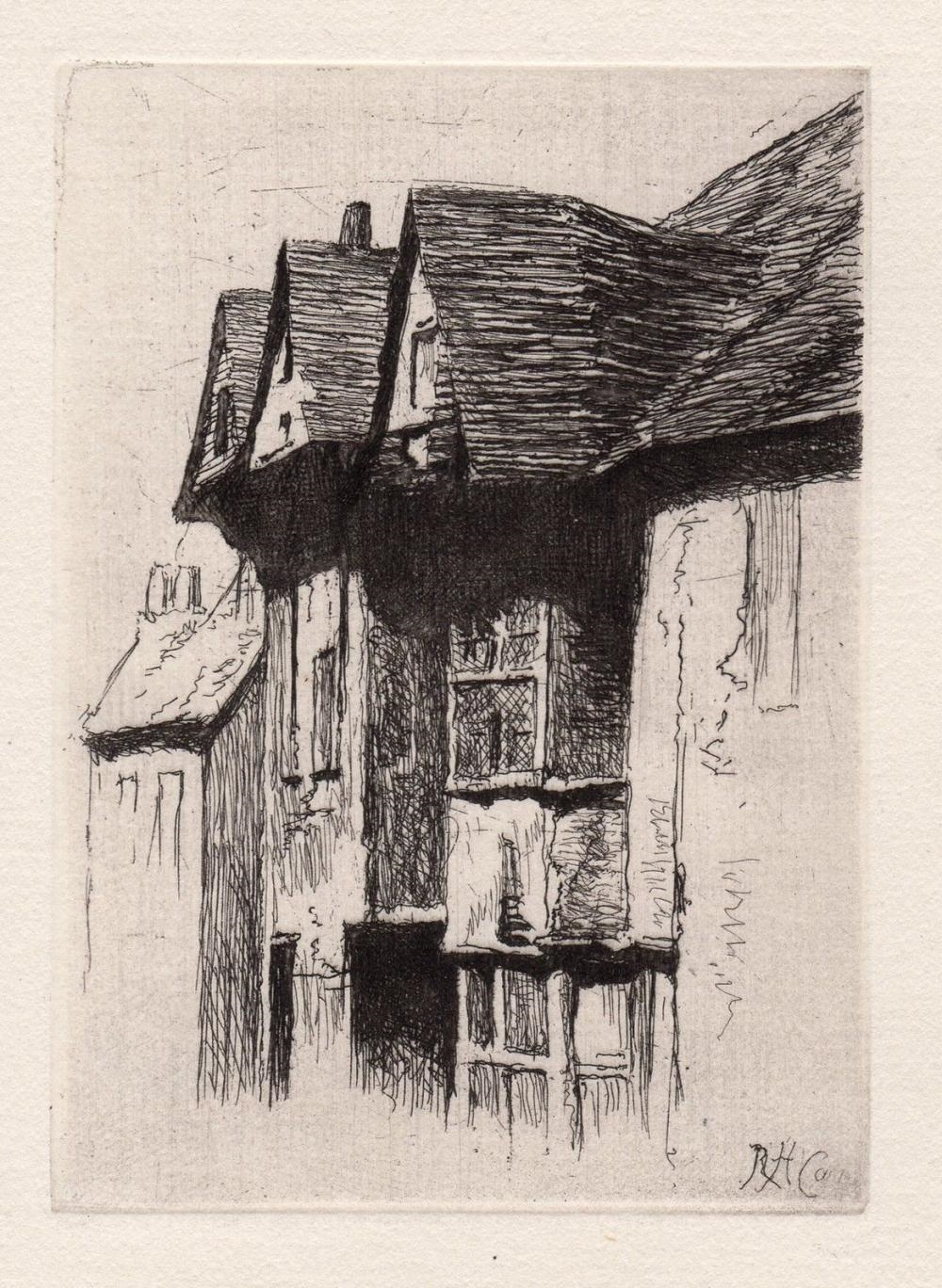 Robert Haynes Cave | Old Houses at Rye (1873) | MutualArt