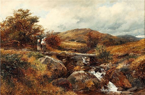 David Bates | Crossing the Country Bridge (1881) | MutualArt