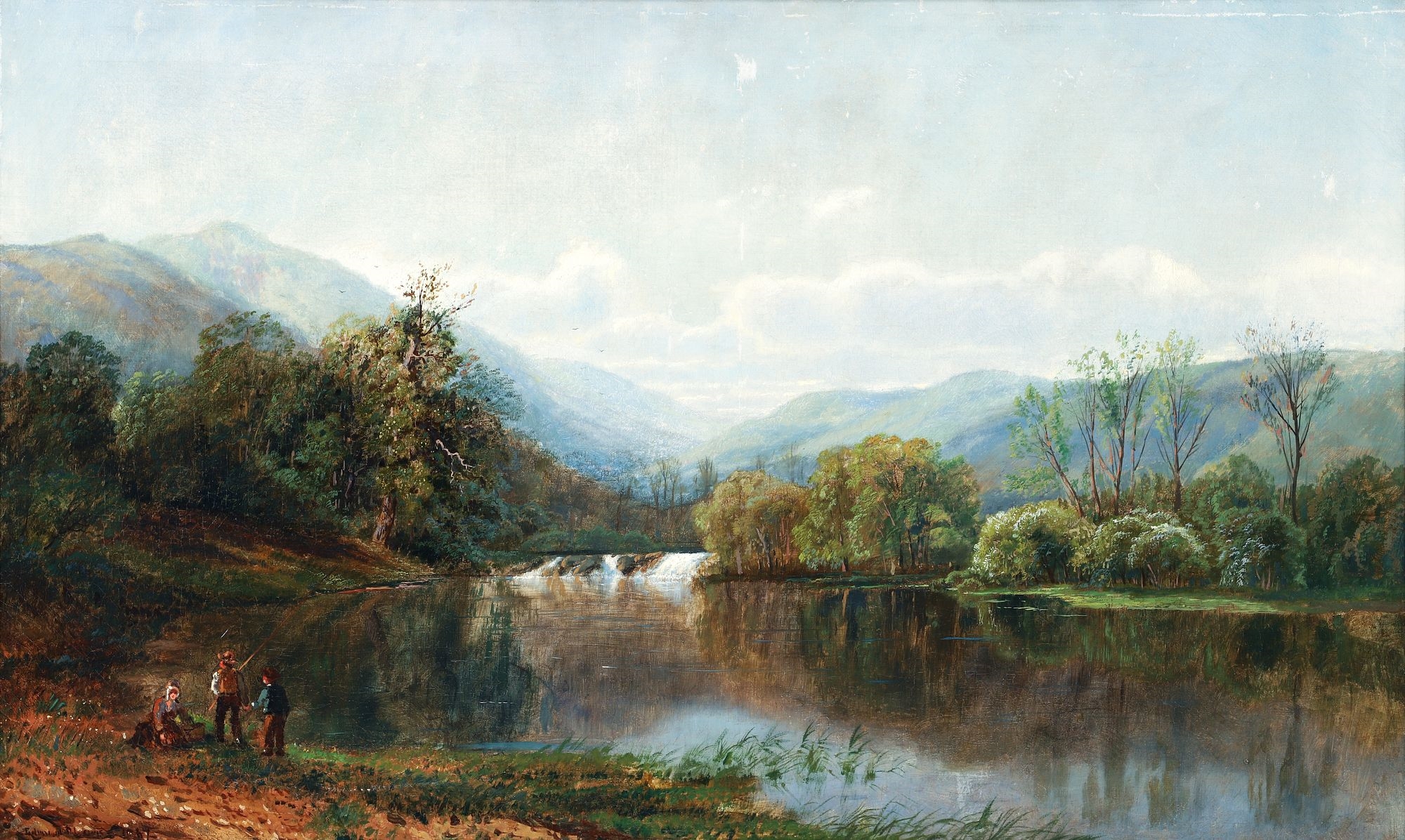 Edmund Darch Lewis | Preparing the Meal on the Edge of the Allegheny ...