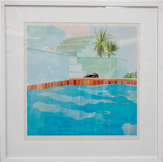 David Hockney | Pool and Steps | MutualArt