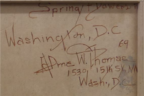 Alma Woodsey‏ Thomas | Spring Flowers (1969) | MutualArt