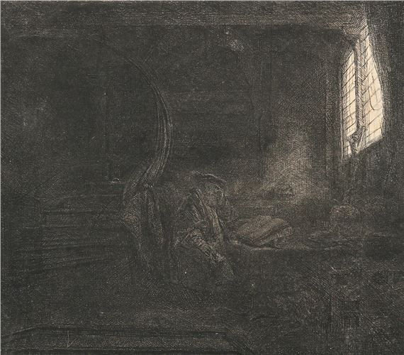 Rembrandt van Rijn | Der Heilige Hieronymus im dunklen Zimmer (1642 ...