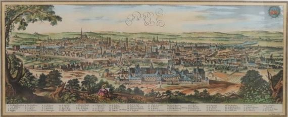 Matthäus Merian the Elder | Engraving of a view of Paris | MutualArt