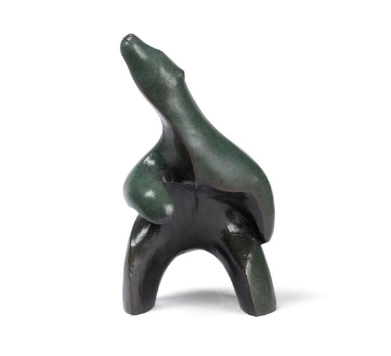 Melvin Olanna | Polar bear standing on hind legs (1991) | MutualArt