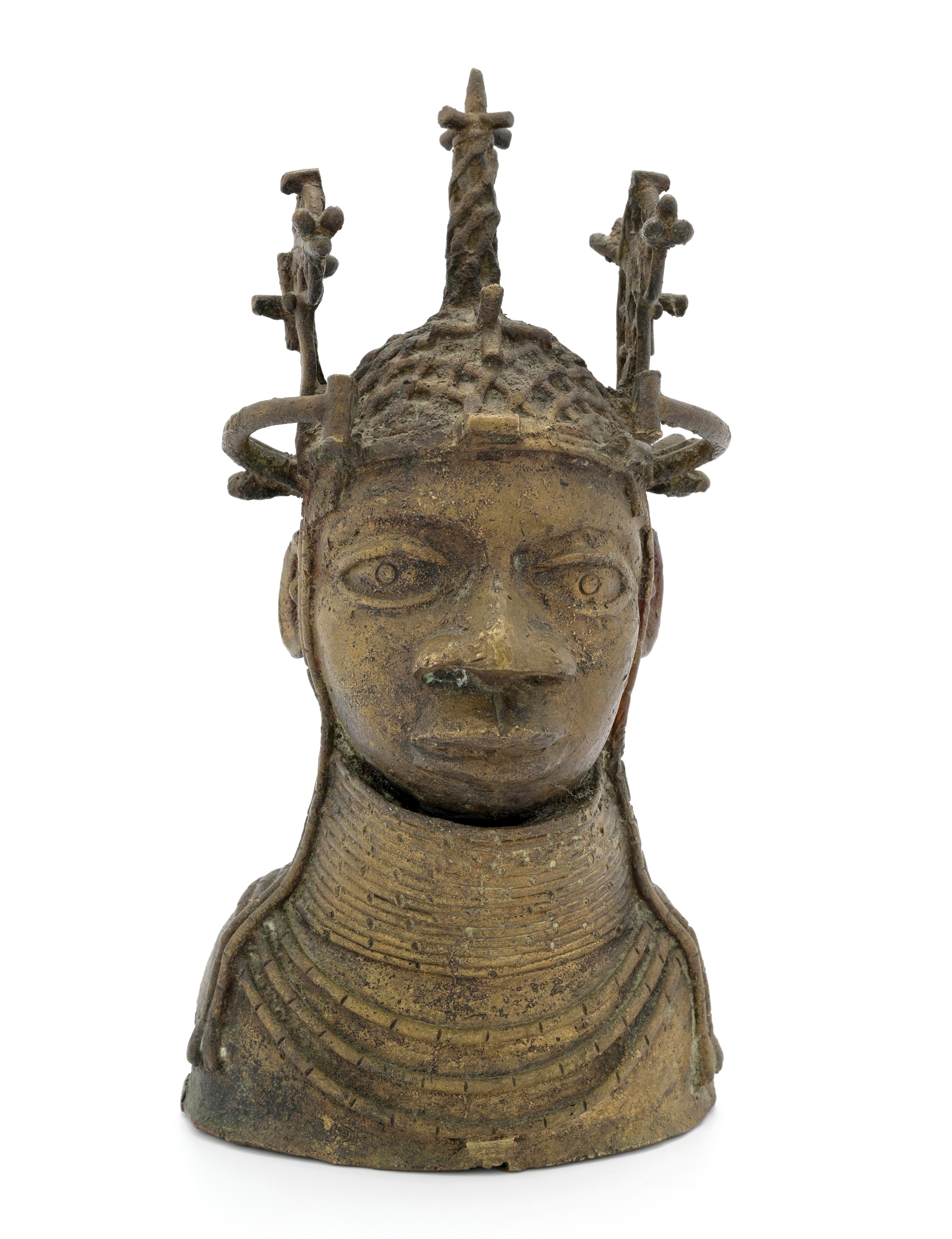African School, 20th Century | African cast bronze figural bust (20th ...