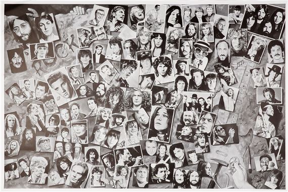 Tony Meers | History Of Rock & Roll Collage (1993) | MutualArt