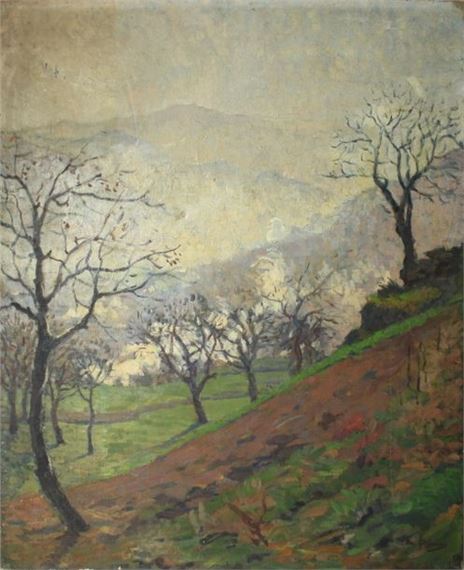 Maurice Victor Achener | Paysage aux arbres | MutualArt
