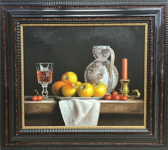 Georges Porcel | Rouen wine glass and candlestick | MutualArt