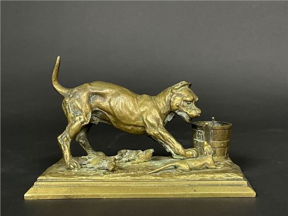 Alexandre Leonard | Chien attrapant des rats | MutualArt