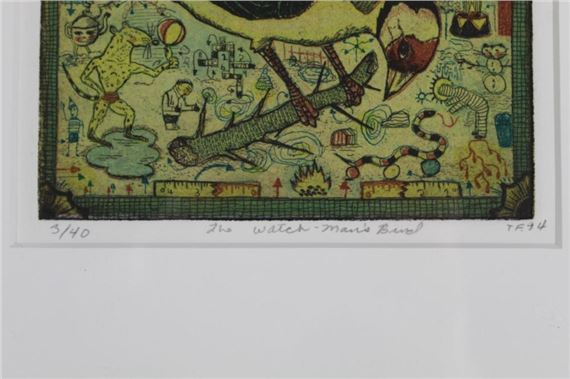 Tony Fitzpatrick | Etching with Aquatint (1994) | MutualArt