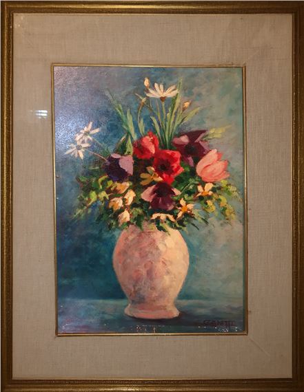 Michel Canetti | Jarrón italiano con flores | MutualArt