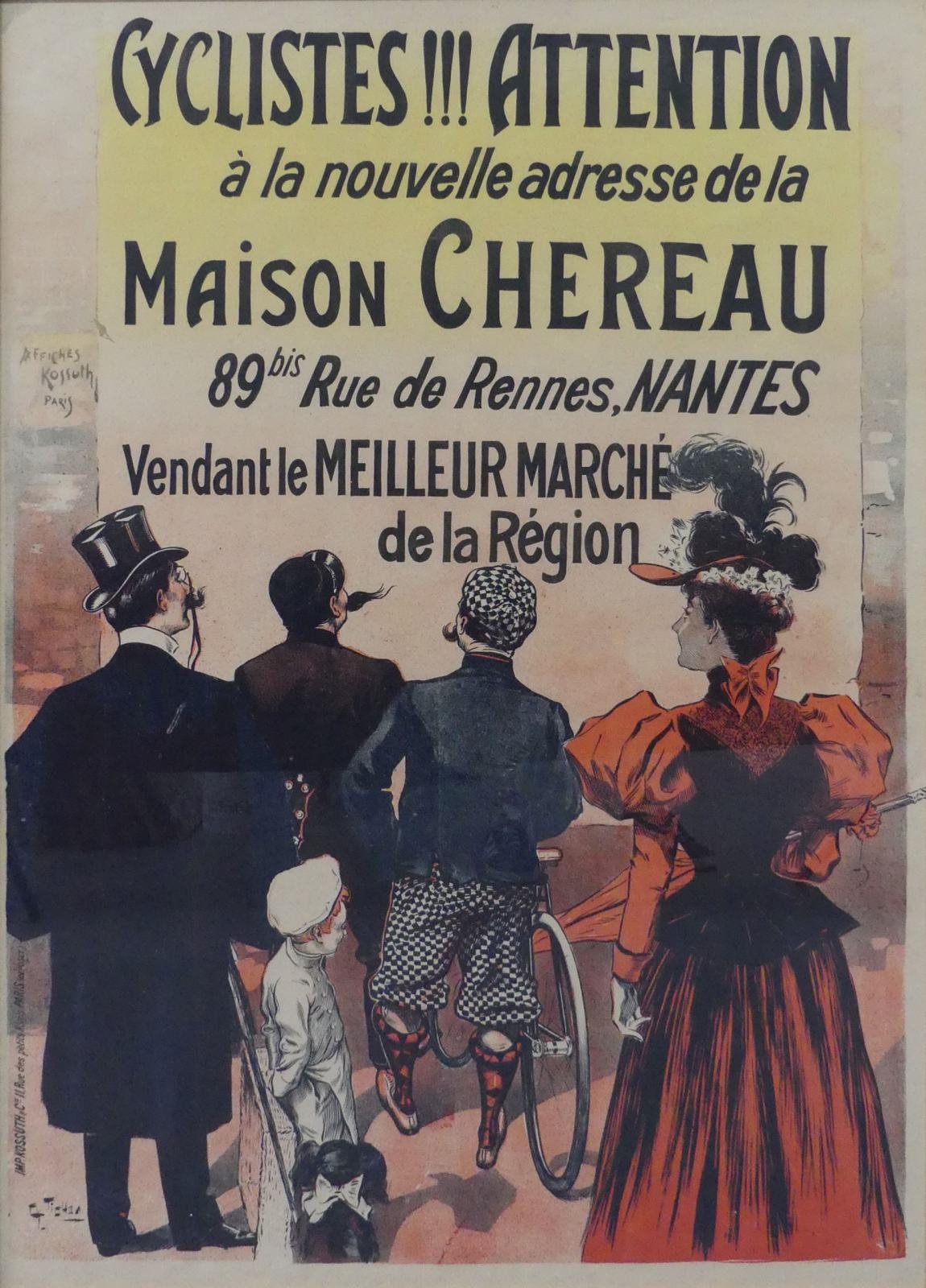 Charles Tichon | French Cycling Advertising Poster | MutualArt