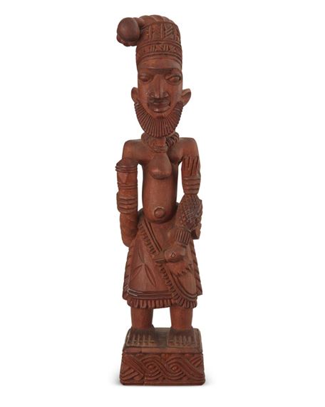 Lamidi Fakeye | A carved wood figure of a Yoruba man (Late 20th Century ...