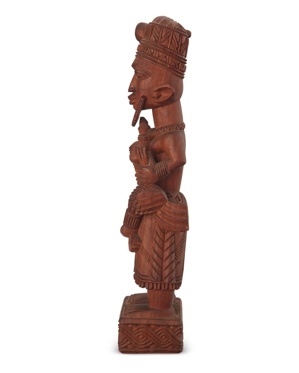 Lamidi Fakeye | A carved wood figure of a Yoruba man (Late 20th Century ...