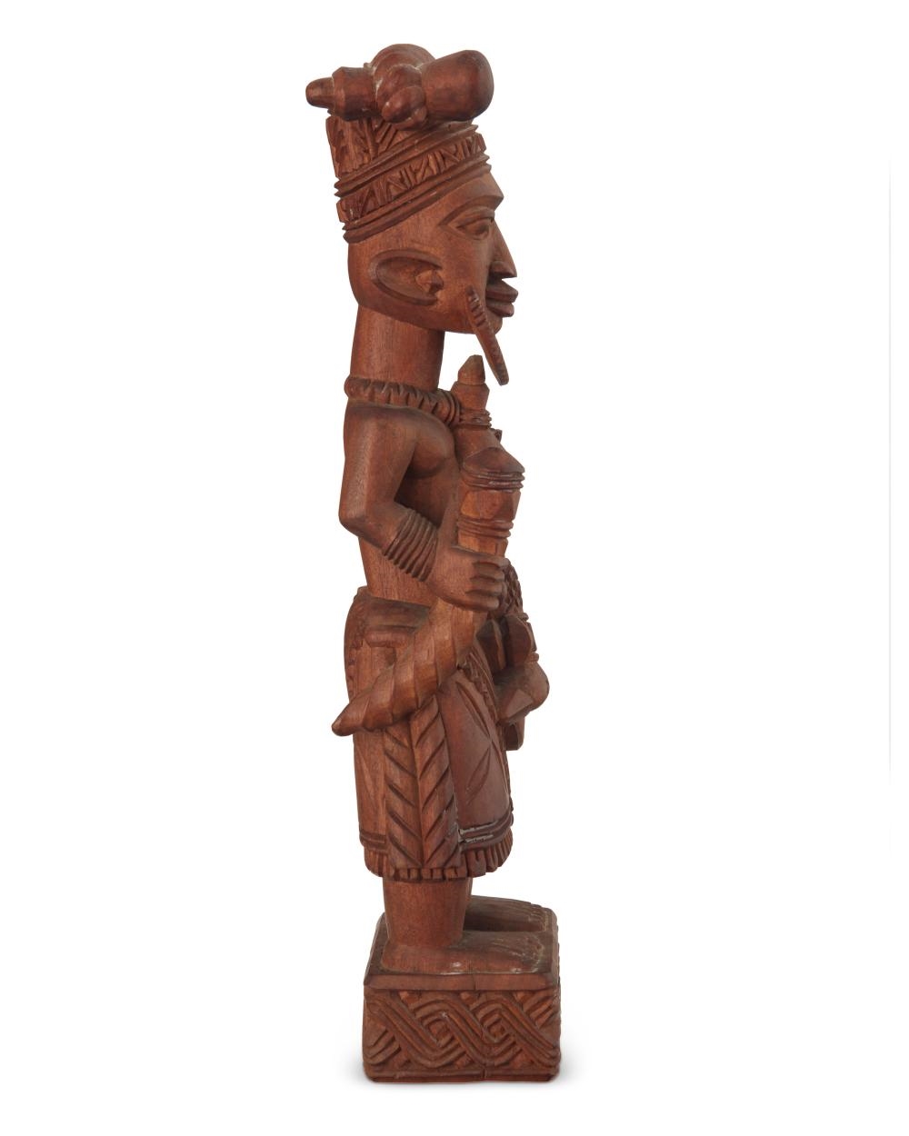 Lamidi Fakeye | A carved wood figure of a Yoruba man (Late 20th Century ...