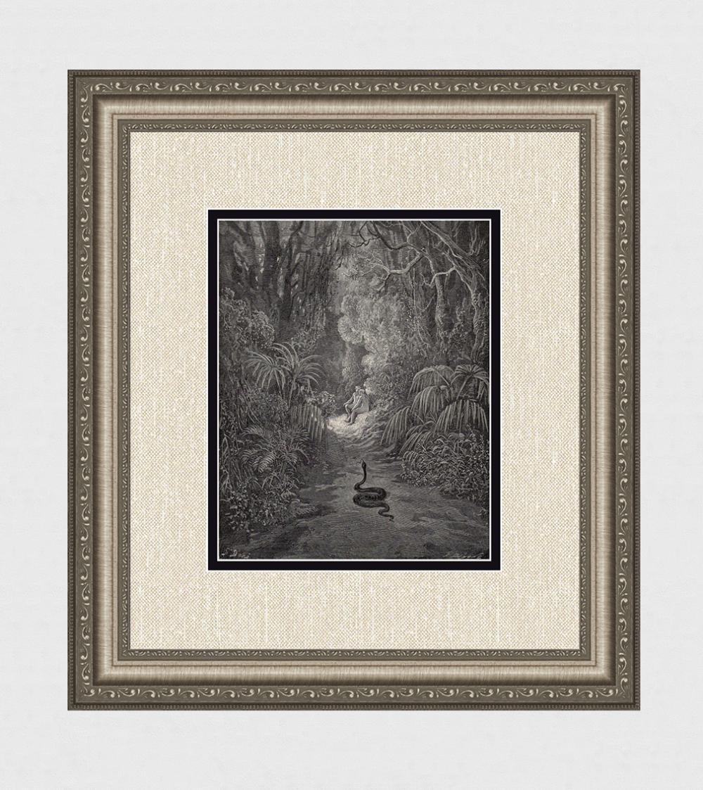 Gustave Doré | Adam & Eve with the Snake (Milton's Paradise Lost (1880 ...