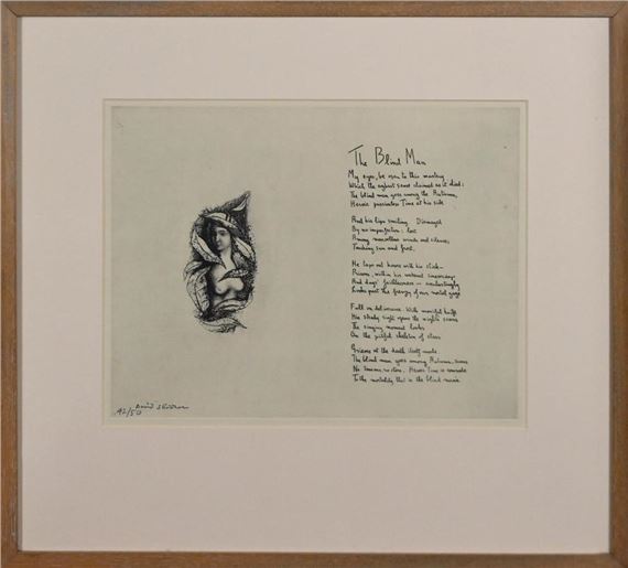 David Strachan | THE BLIND MAN (A POEM BY ALISTAIR KERSHAW | MutualArt