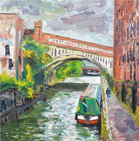 Alan Knight | Canal scene in Manchester | MutualArt