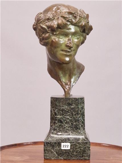 Maurice Guiraud-Rivière | Bacchante Portrait Bust | MutualArt
