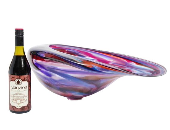 David Goldhagen | Large Blown Art Glass Dish | MutualArt